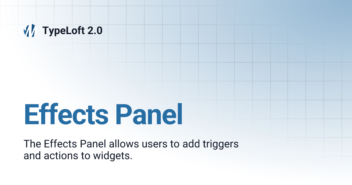 Effects Panel | TypeLoft 2.0